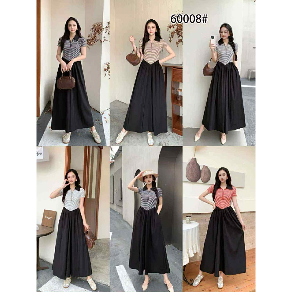 6008EU Maxi dress with packet | Shopee Philippines