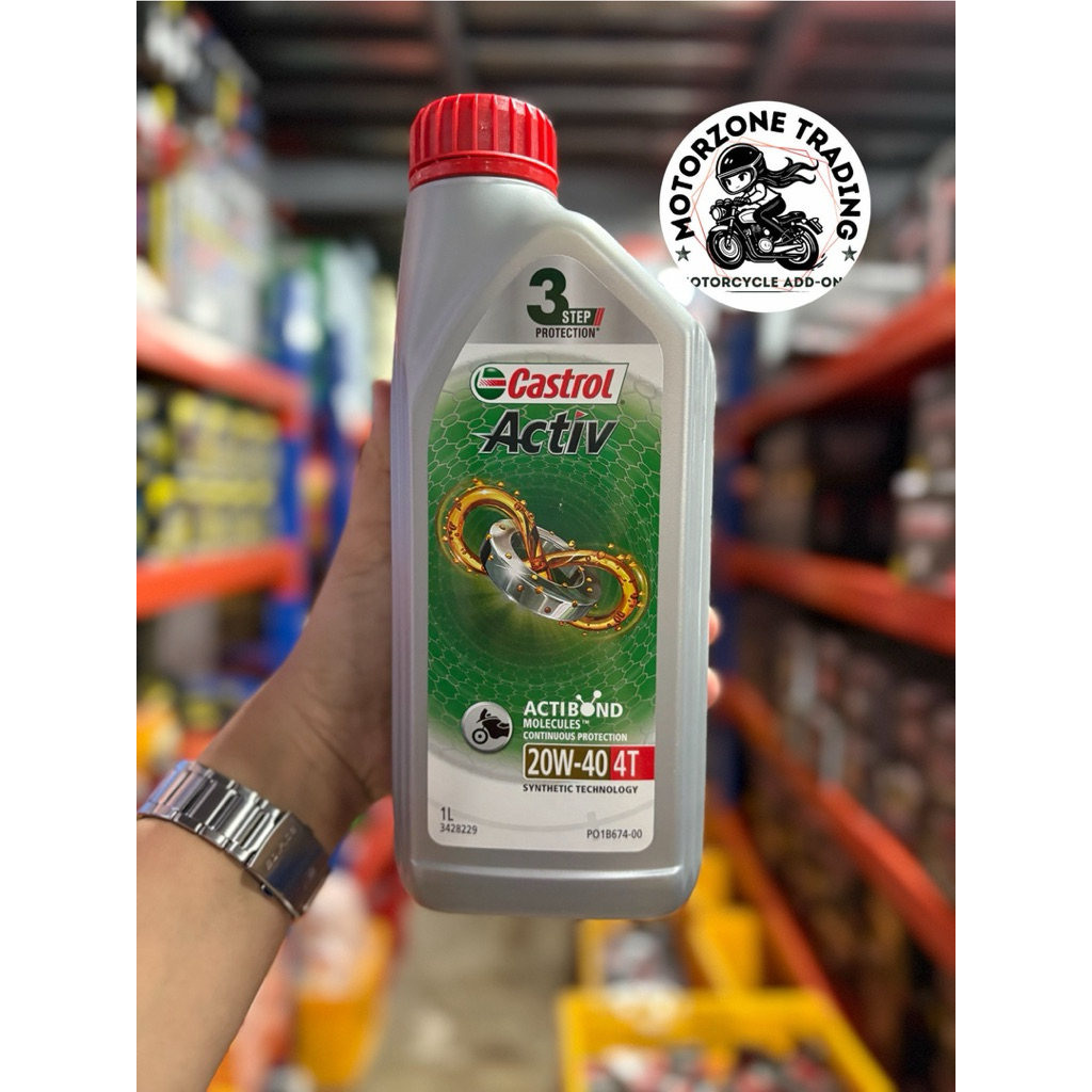 CASTROL ACTIV 20w-40 4T 1Liter & 800ml - Original | Shopee Philippines