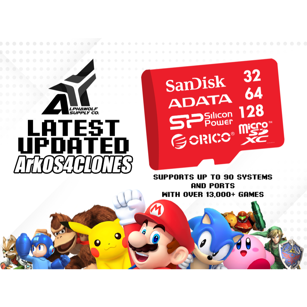 Alphawolf | ArkOS SD CARD ONLY for R36SClone R36Max R36Pro K36 XF35H ...