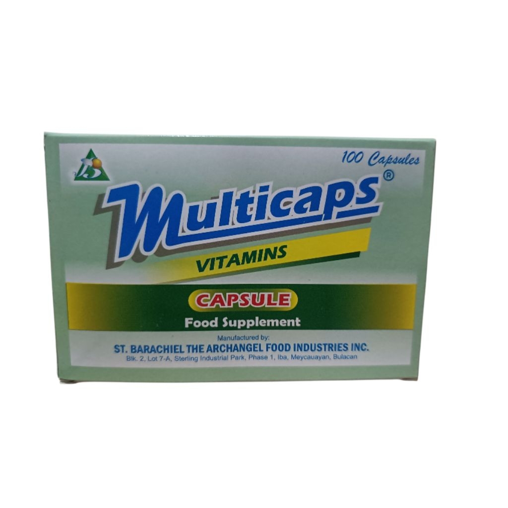 MULTIVITAMINS MULTICAPS 100 Capsules | Shopee Philippines