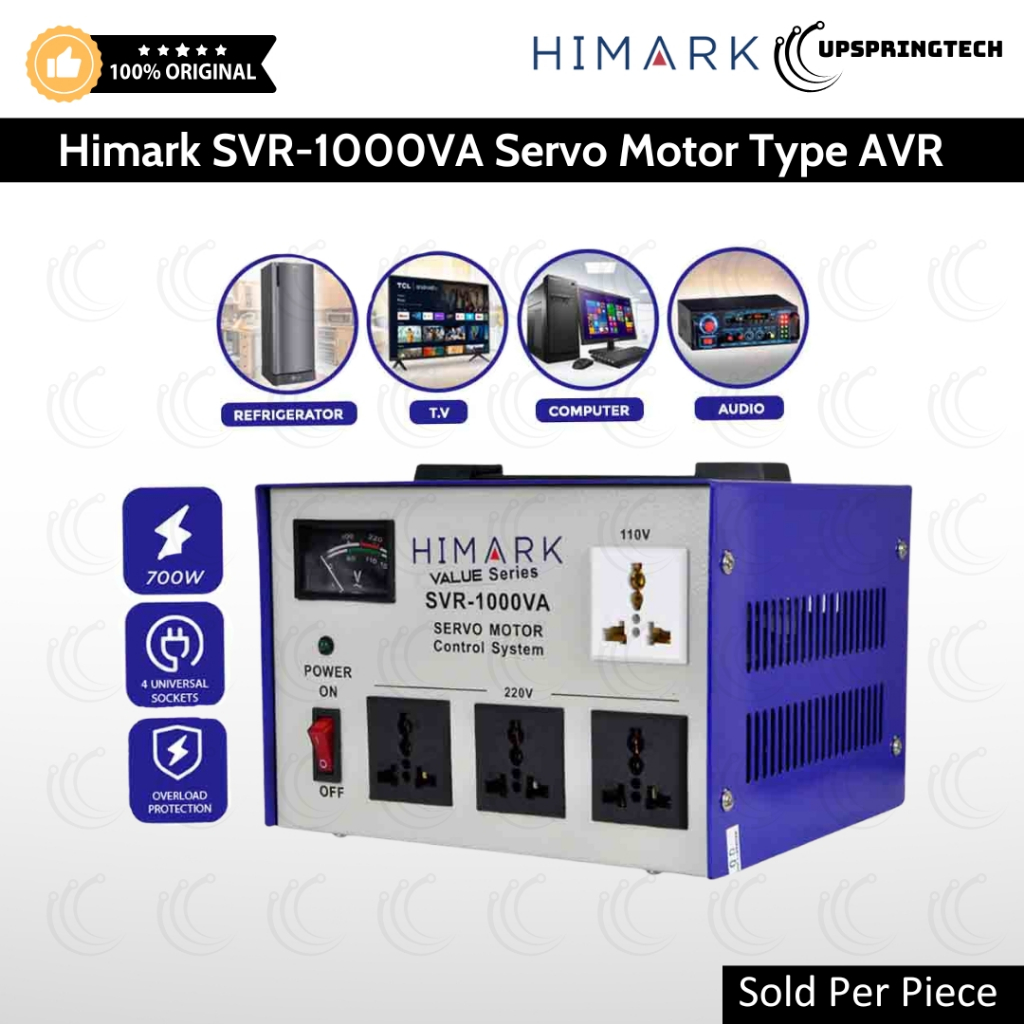 Himark SVR-1000VA Servo Motor Type AVR – 1000VA Automatic Voltage ...