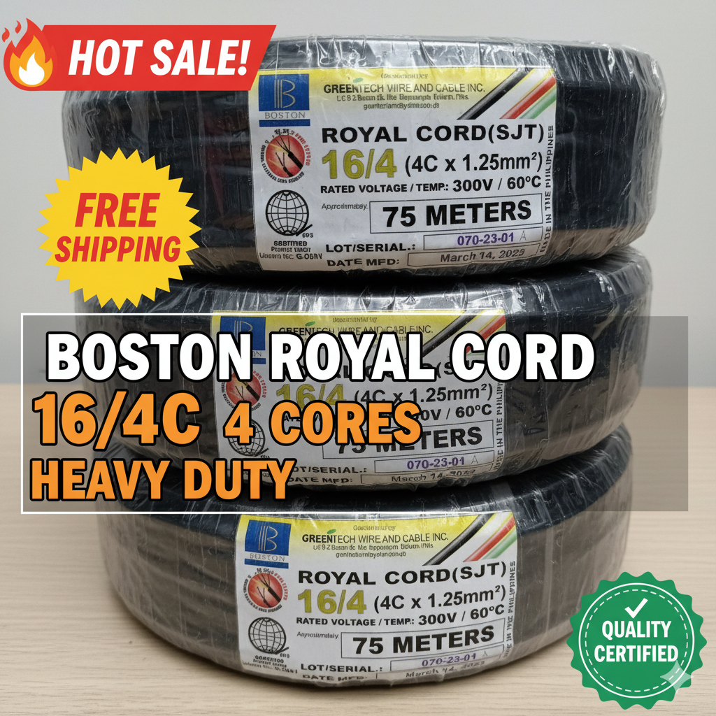 (per meter) 16/4C Boston Royal Cord 4 Cores Insulated Wire 1.25mm 4C ...