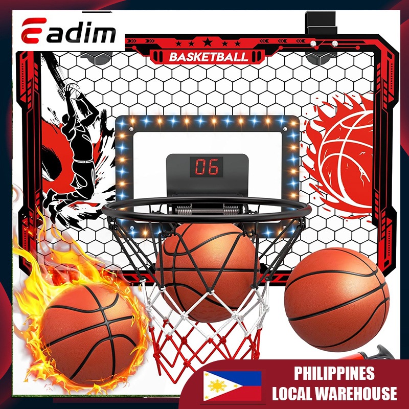 Portable Indoor Basketball Hoop With Score Counter Folding Mini Hanging ...