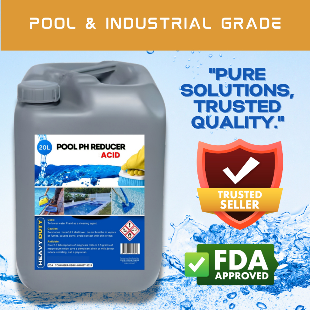 POOL PH REDUCER ACID HEAVY DUTY/ HIGH STRONG/RECOMMENDED! | Shopee ...