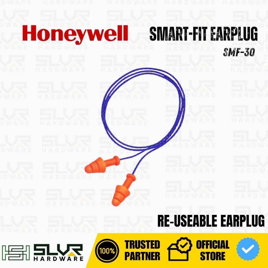 Honeywell - Smartfit Corded Earplug with Hard Plastic Case SMF-30 ...