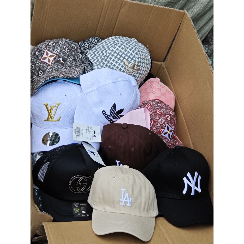 BRANDED CAPS HALF 50PCS 100PCS DIRECT SUPPLIER | Shopee Philippines