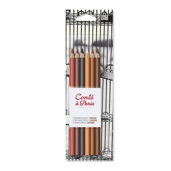 LeFranc & Bourgeois Conte A Paris Sketching Pencil Hues 6s | Shopee ...