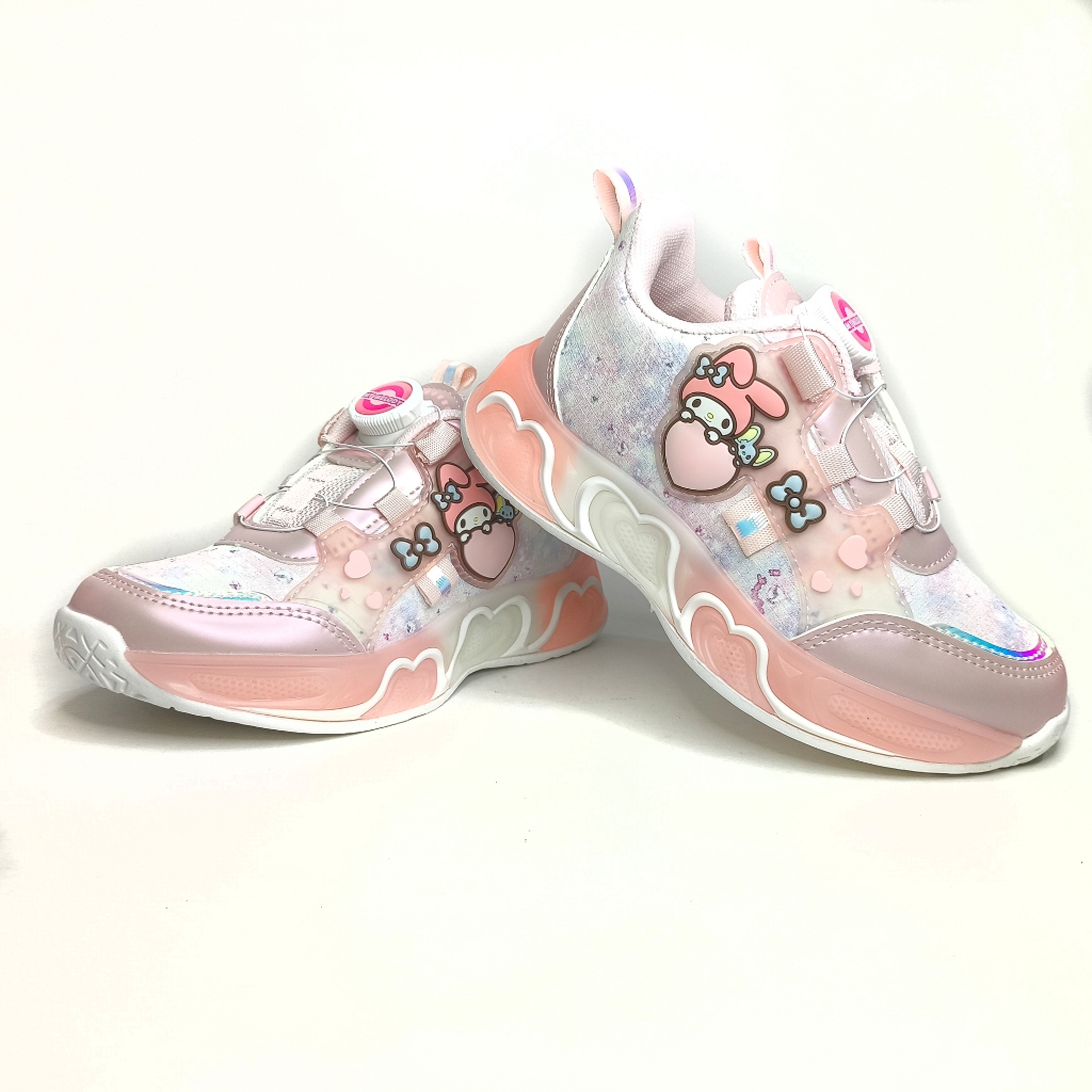 MY MELODY RUBBER SHOES FOR KIDS WITH LIGHTS ( MEL HR6052 PEACH LILAC ...
