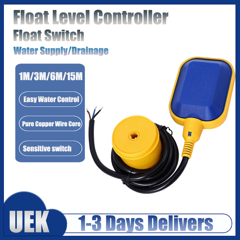 Cable Type Float Switch Liquid Fluid Water Level Controller Sensor (1M ...