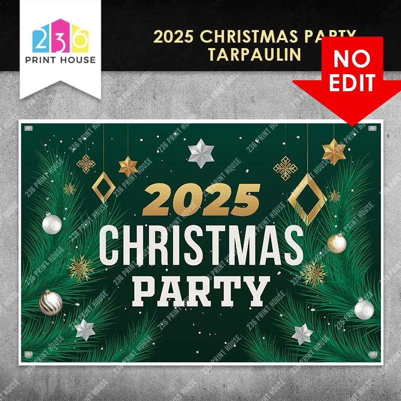 2025 CHRISTMAS PARTY Tarpaulin Banner • Christmas Party Tarpaulin ...