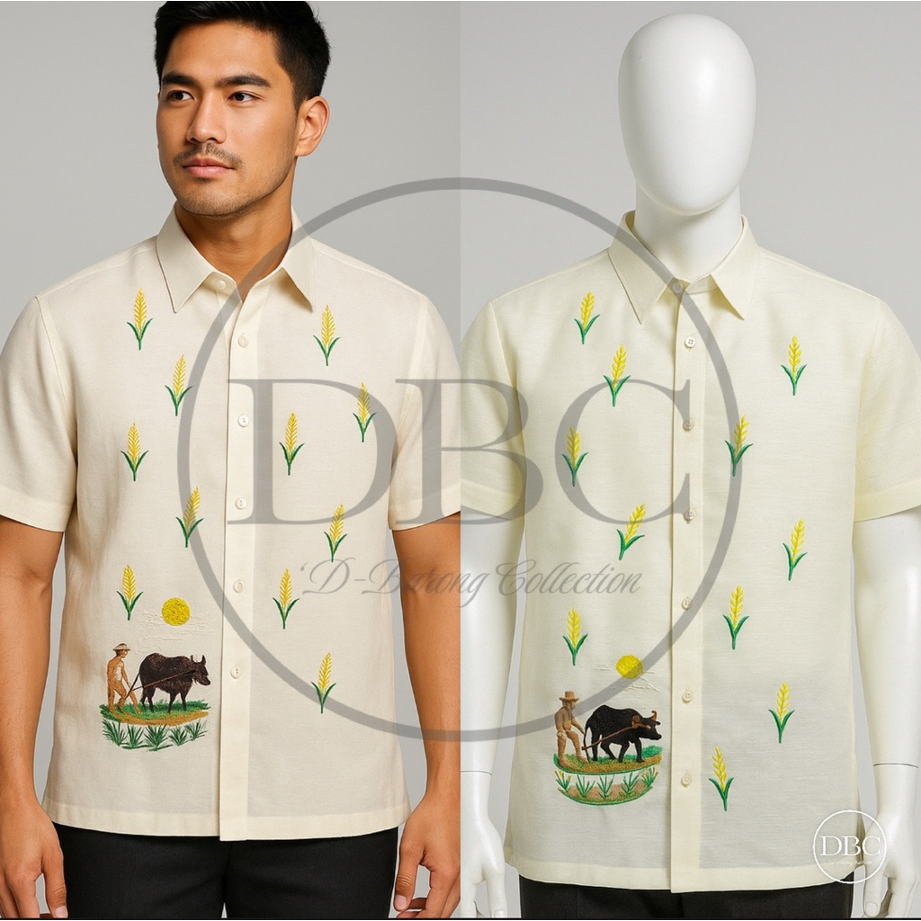 PREMIUM POLO BARONG - PALAY ICON DESIGN | Shopee Philippines