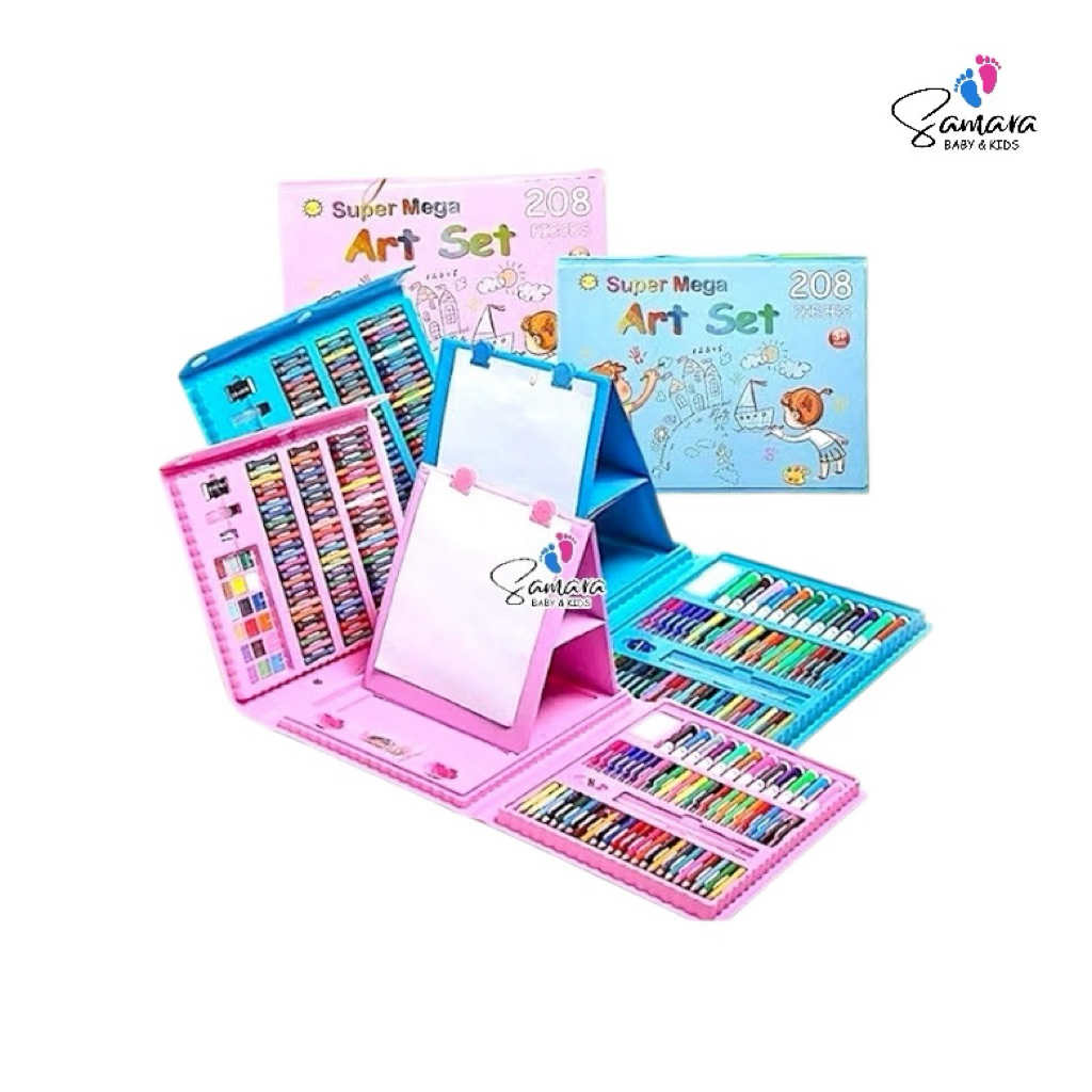 SAMARA MEGA ART SET (208 PCS OF ARTSET) COLORING MATERIALS/TOOLS FOR ...