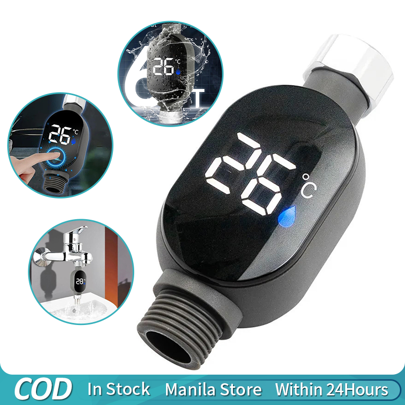 Shower Water Temperature Gauge Smart Water Temperature Monitor,with Led ...