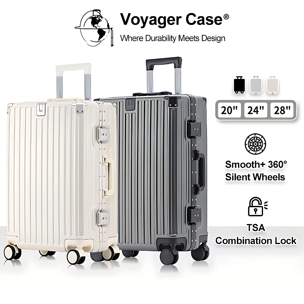 VOYAGER Luggage Combination Box Large Capacity, Aluminum Frame Silent ...