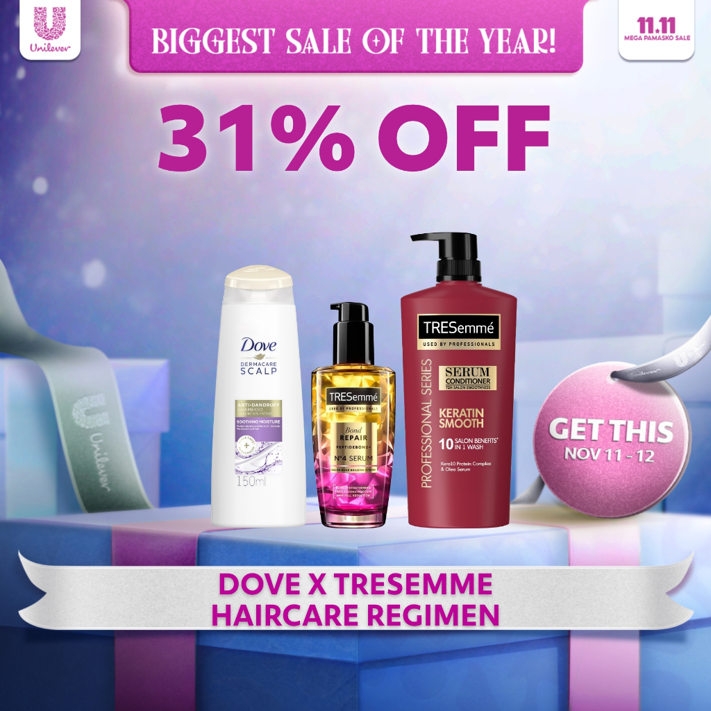 [Shopee Exclusive] Dove x Tresemme Haircare Regimen | Shopee Philippines