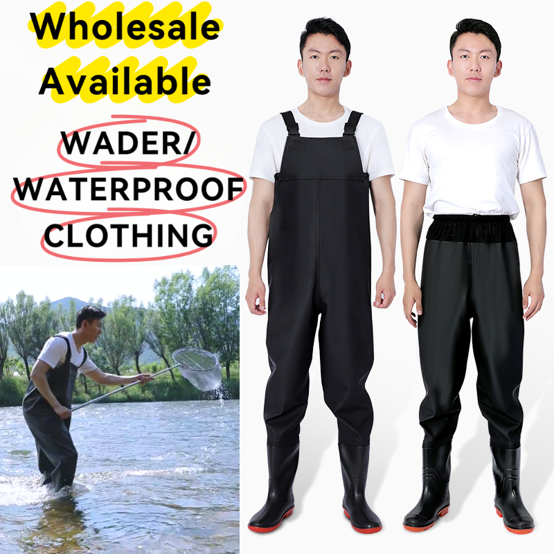 Water Pants Waterproof Clothing Waders Waterproof Overalls Rain Boots ...