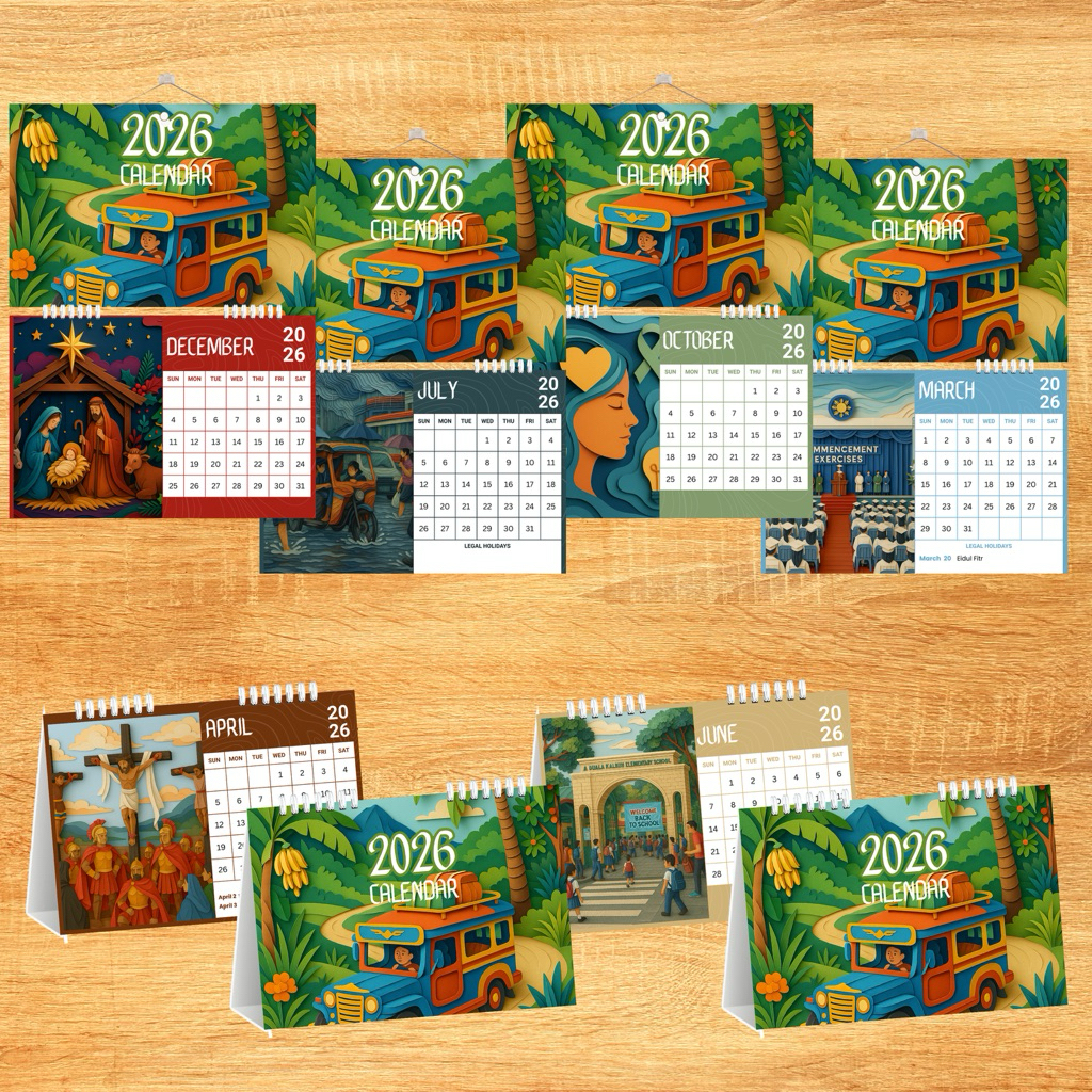 2026 CALENDAR - A YEAR IN THE PHILIPPINES THEME PINOY CULTURE EDITION ...