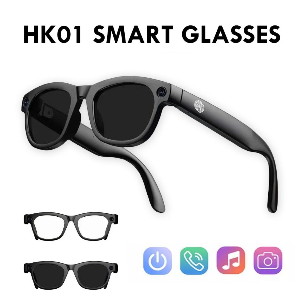 HK01 AI Smart Glasses Camera Bluetooth Call Voice Assistant ...