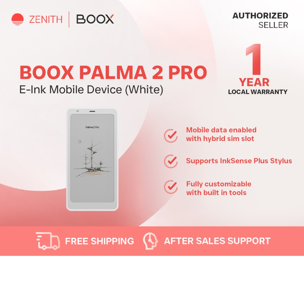 BOOX Palma 2 Pro E-Ink Mobile Device White | Zenith Philippines ...