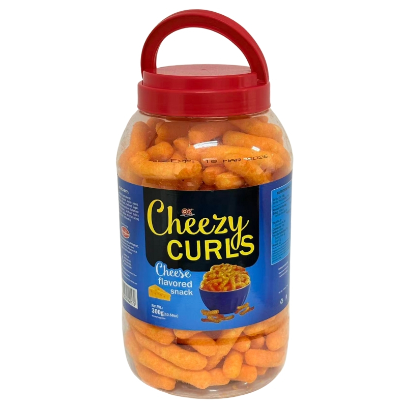 Kimi Oksnack Shrimpy & Cheezy Curls Jar (450g & 300g) | Shopee Philippines