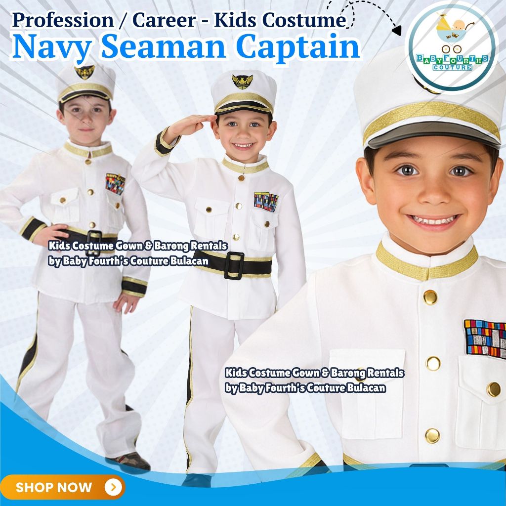 BFCM Profession Career Guidance Marine Navy Seaman Captain Costume ...