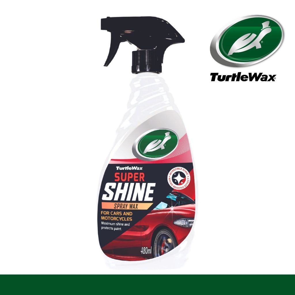 Turtle Wax Super Shine Series Spray Wax for Cars and Motorcycles 480ml ...