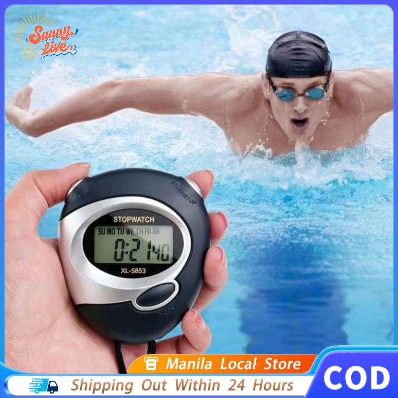 Digital Stopwatch Electronic Timers Weather Resistant Sports Training ...
