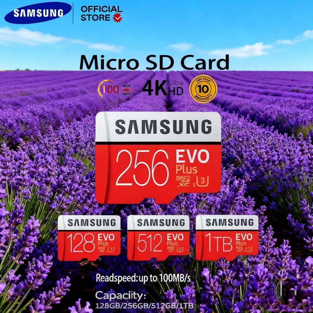 Samsung PRO Micro SD Memory Card PLUS EVO 8 16 32 64 128 GB 256 512 1TB ...