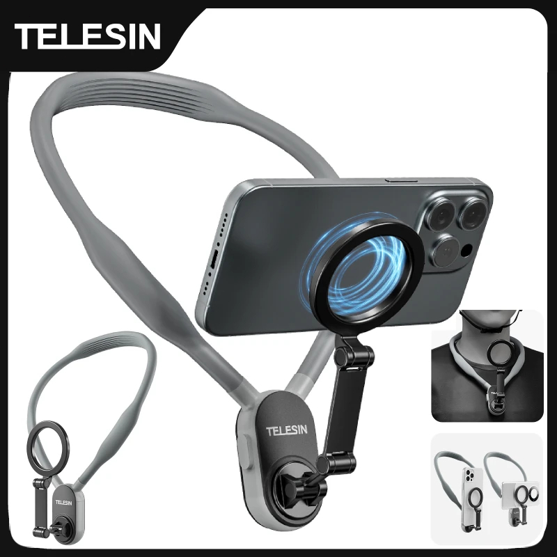 TELESIN phone 1.0 Magnetic Neck Mount for Phones U shape NeHolder ...