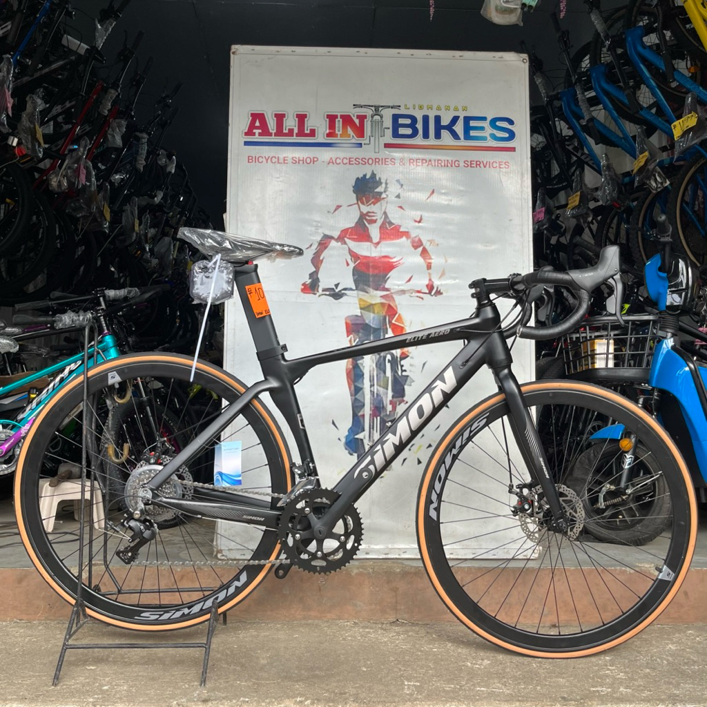 Simon Elite Aero Road Bikes 2x8Speed Sti With Freebies | Shopee Philippines