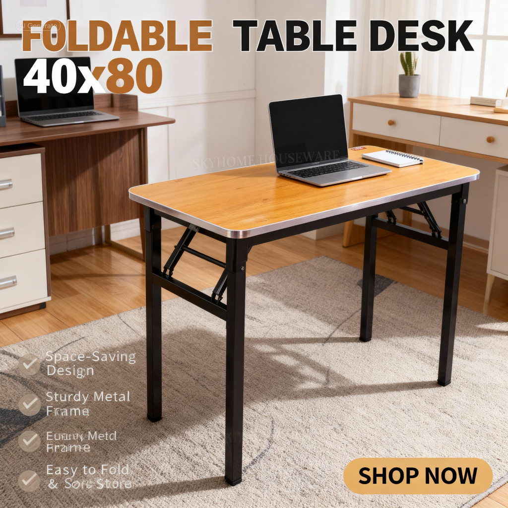 Foldable Table Desk (40x80 )Lamesa/Study Desk/Dining table ...