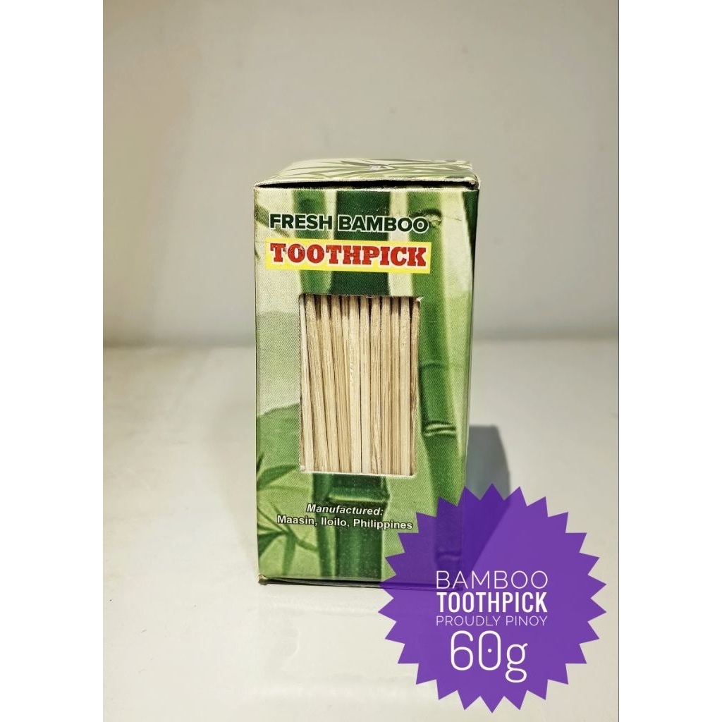 Bamboo Toothpick (60g) in 1 small box (ILOILO) | Shopee Philippines