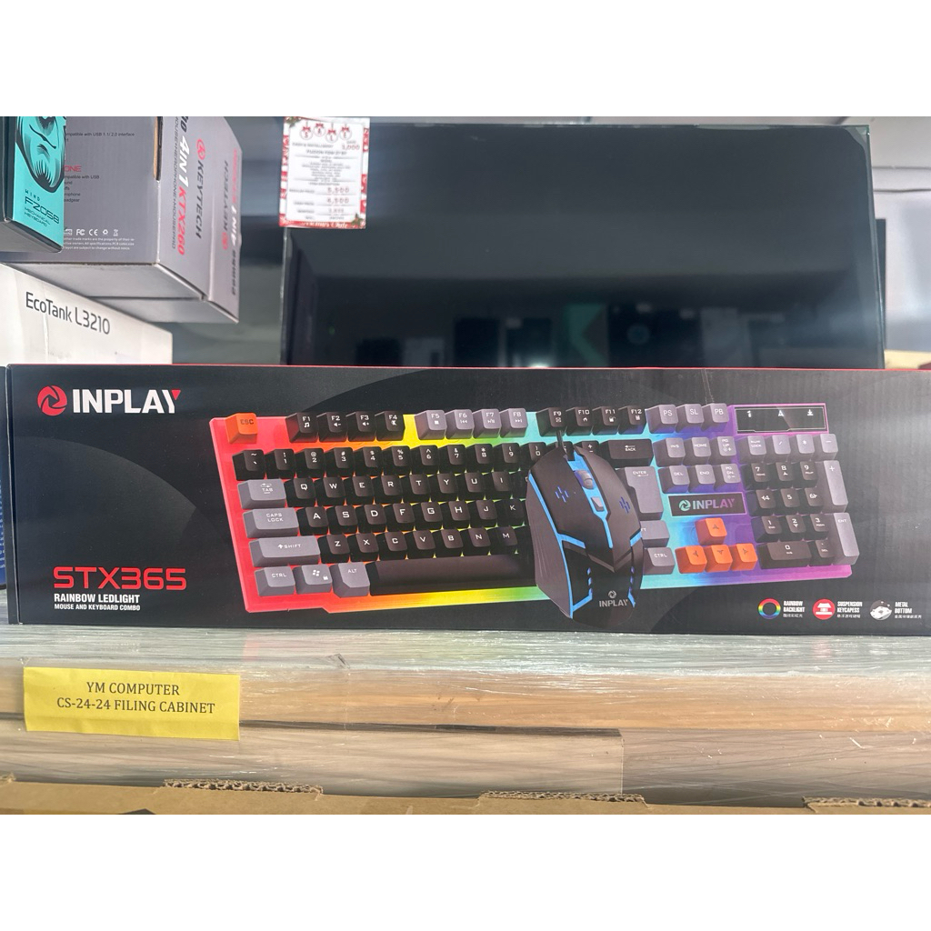 Inplay STX365 RAIBOW LEDLIGHT MOUSE AND KEYBOARD COMBO | Shopee Philippines