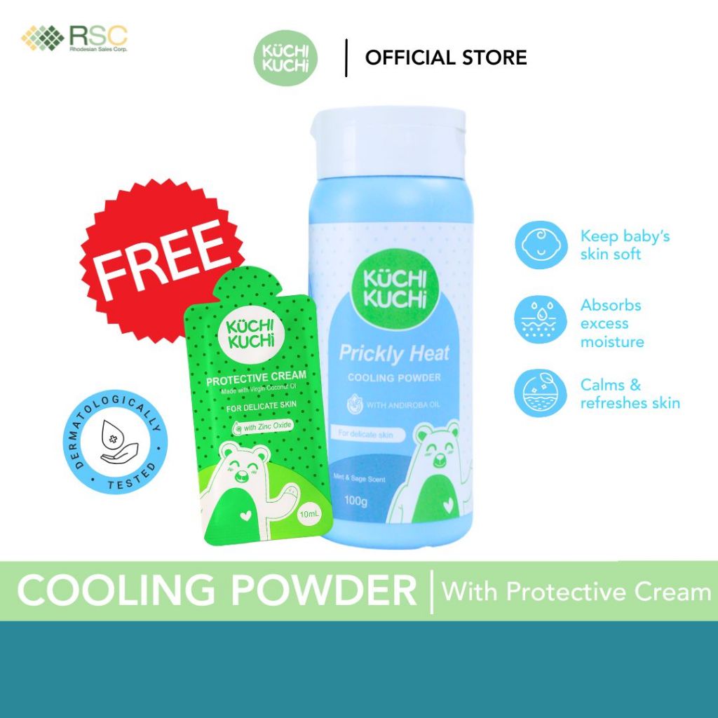 Kuchi Kuchi Cooling Powder 100g with Free Protective Cream | Shopee ...