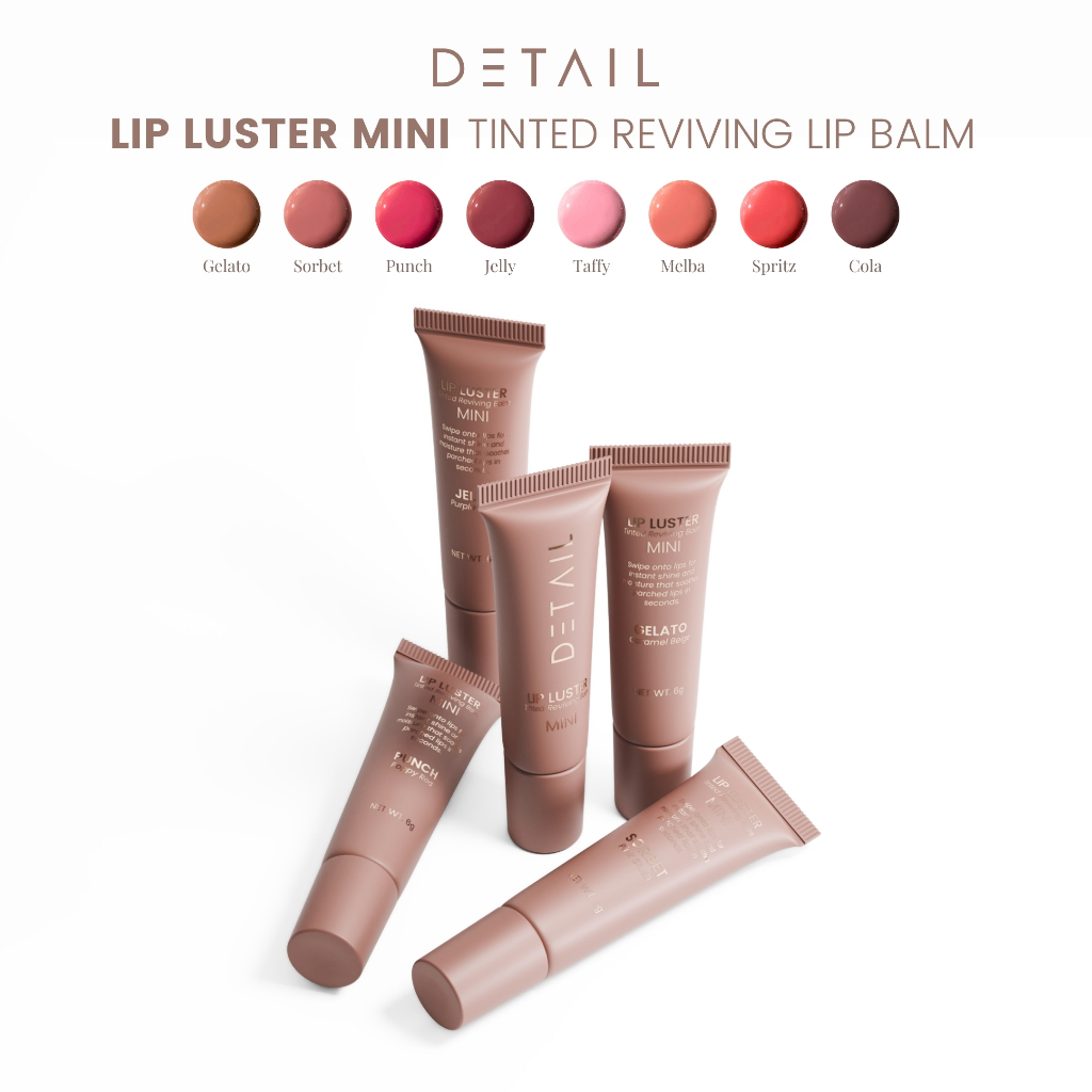 DETAIL Lip Luster Mini (Tinted Reviving Balm, Nourishing Formula ...