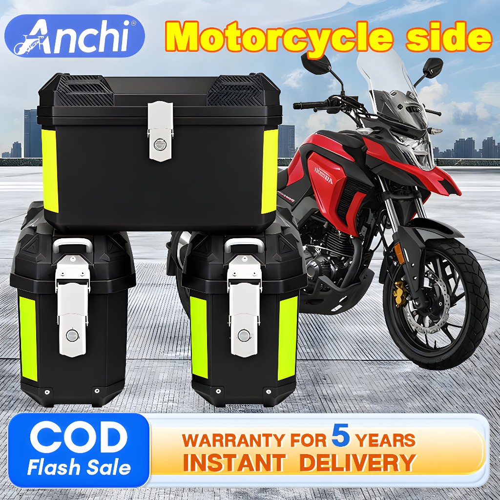 【Ready stock】Motorcycle side case 36L Top Box Motorcycle Box 45L Box ...