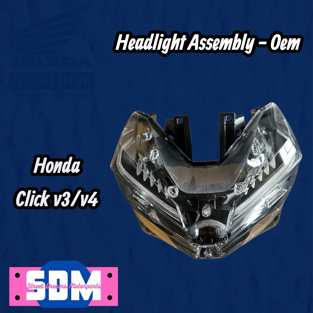 Headlight Assembly for HONDA CLICK V3/V4 (Oem Thailand) | Shopee ...