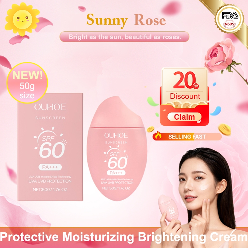 Original Rose SPF60+++ Sunscreen Cream High Protection UV PLUS Skincare ...