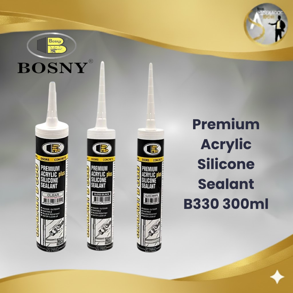Bosny Premium Acrylic Silicone Sealant B330 300ml | Shopee Philippines