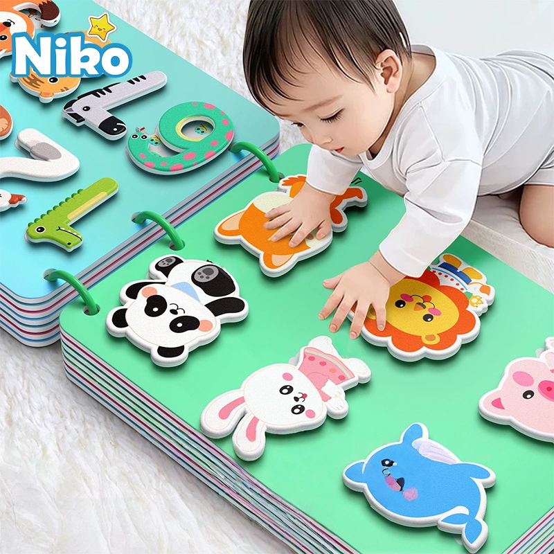NIKO 30 Pages Sticker Game Busy Book For Toddlers Baby Activity Book ...