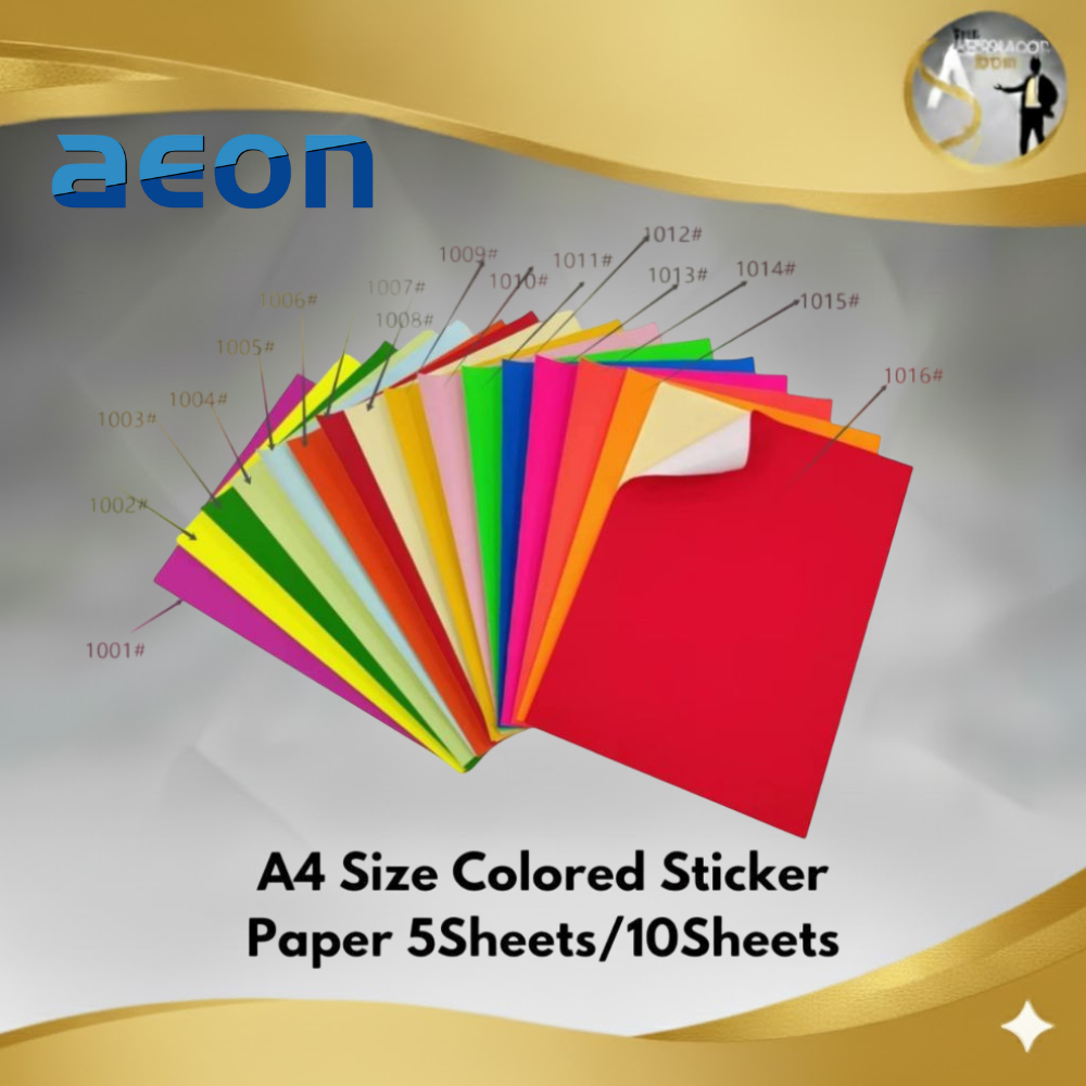 A4 Size Colored Sticker Paper 5Sheets/10Sheets | Shopee Philippines
