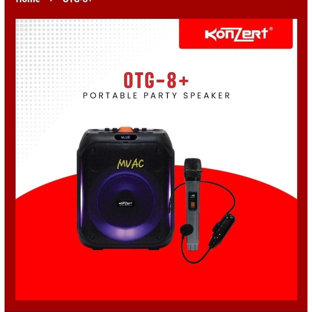 Konzert OTG-8+ Portable Sound System, Bookshelf Speakers, Hi-Fi Classic ...
