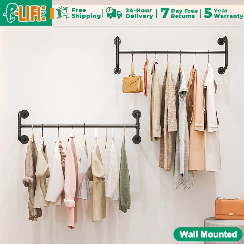 ELife Metal Clothes Hanging Rack Wall Mounted No Drill Sampayan BUY 1 ...