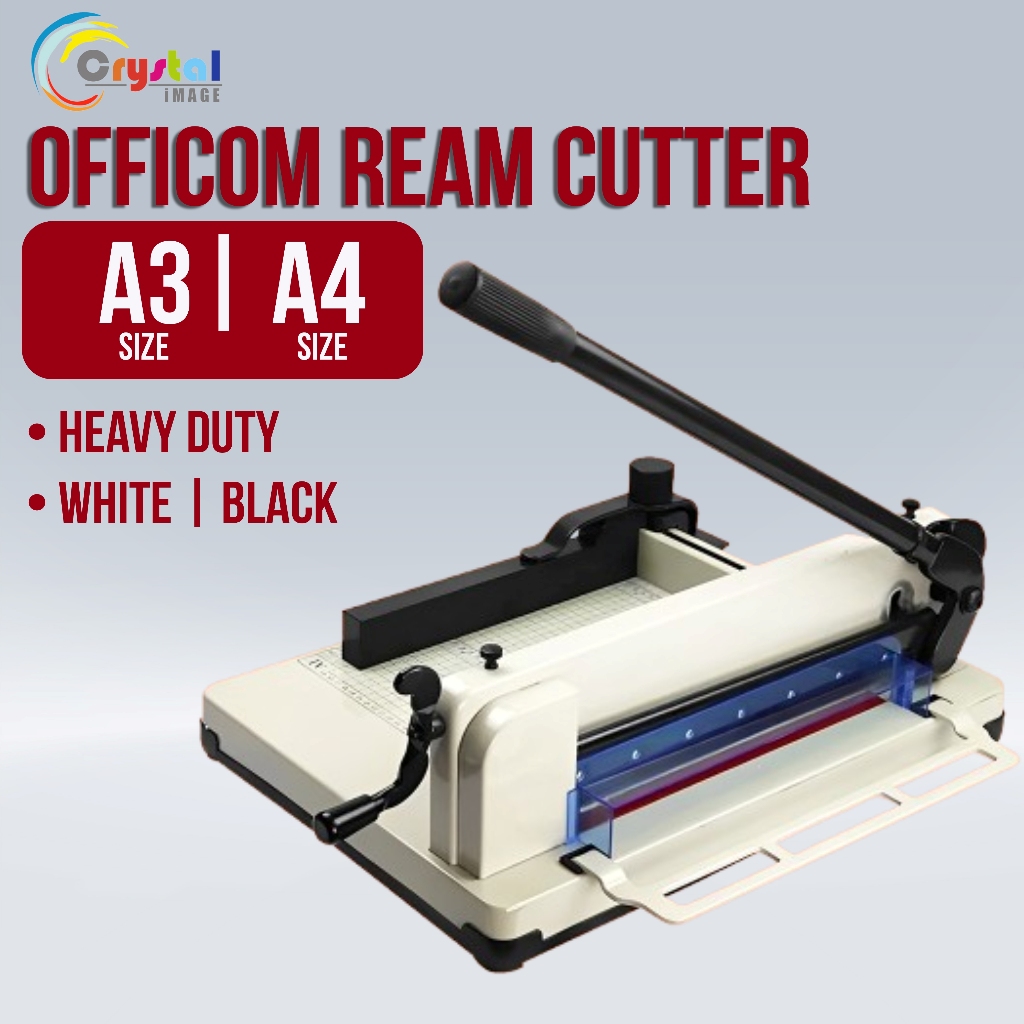 Officom Heavy Duty Ream Cutter A4 A3 Size Stack Guillotine Paper ...