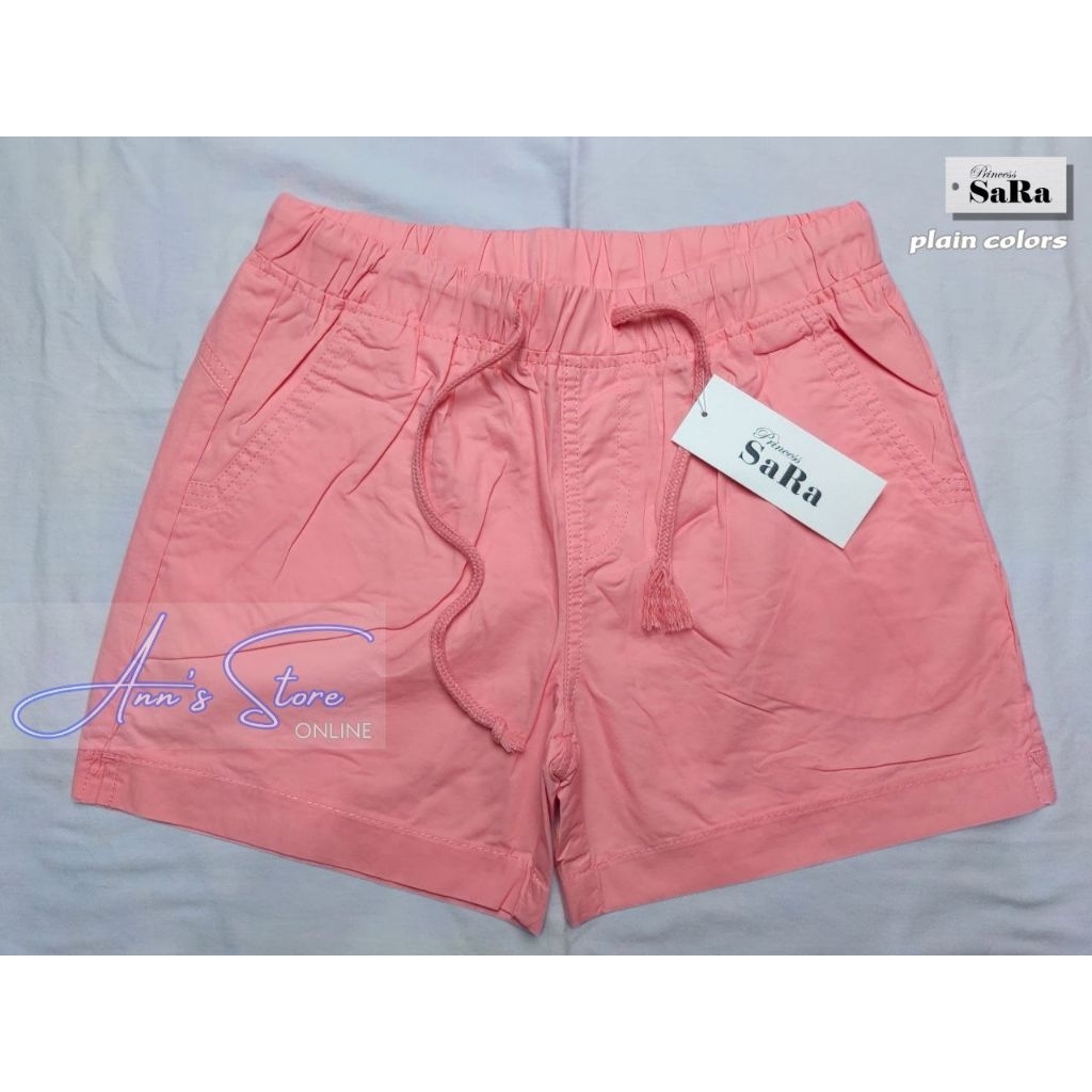 Princess SARA Shorts Plain design for women above the knee Drawsting ...