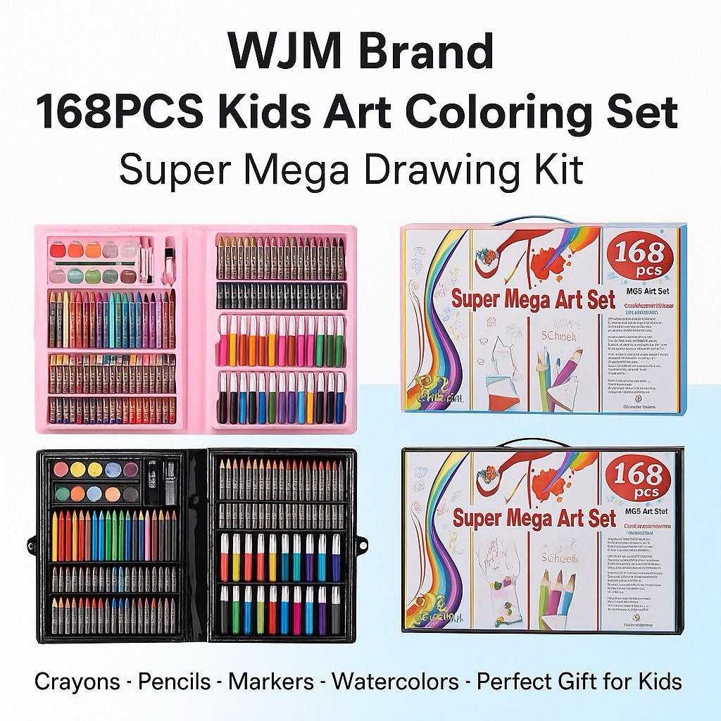 WJM168PCS coloring set gift for kids painting school supplies color ...