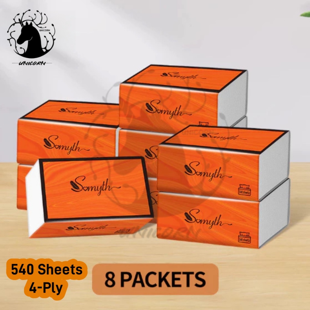 Colorful Somyth Facial Tissue Natural Care Of Raw Wood Pulp 8Pcs/Pack ...