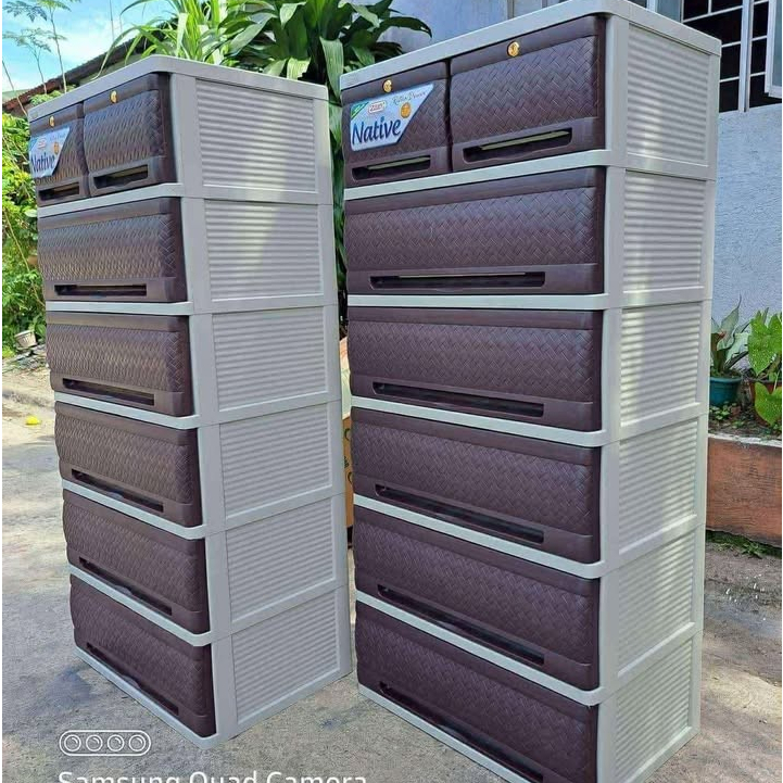 ZOOEY 5L & 6L NATIVE RATTAN DRAWER STOCK #2002 (RANDOM COLOR) | Shopee Philippines