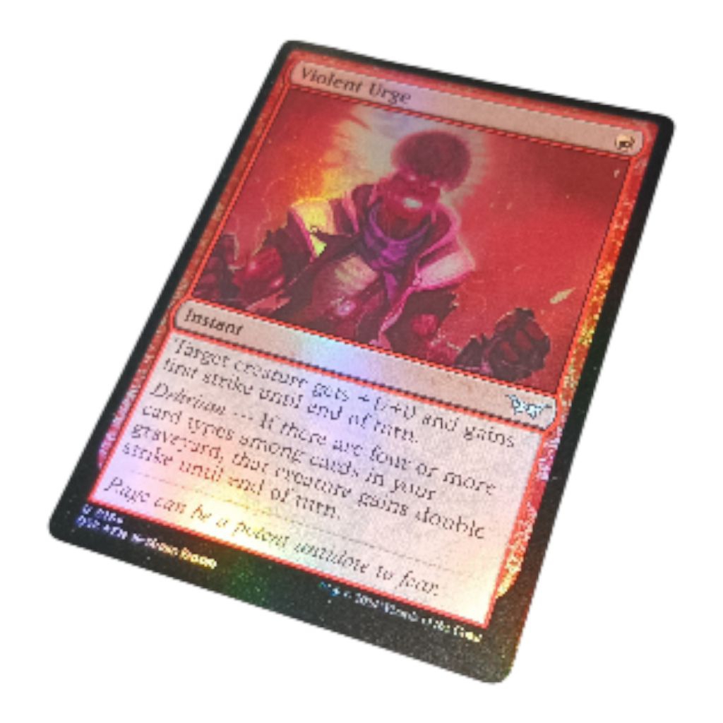 MTG Card Foil VIOLENT URGE Magic the Gathering Trading Card Game Red ...