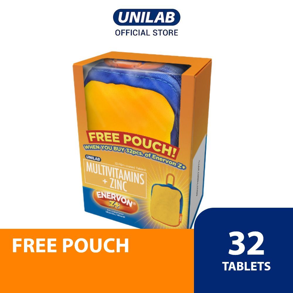 Enervon Z+ 32's Monthly Pack + FREE Pouch | Shopee Philippines